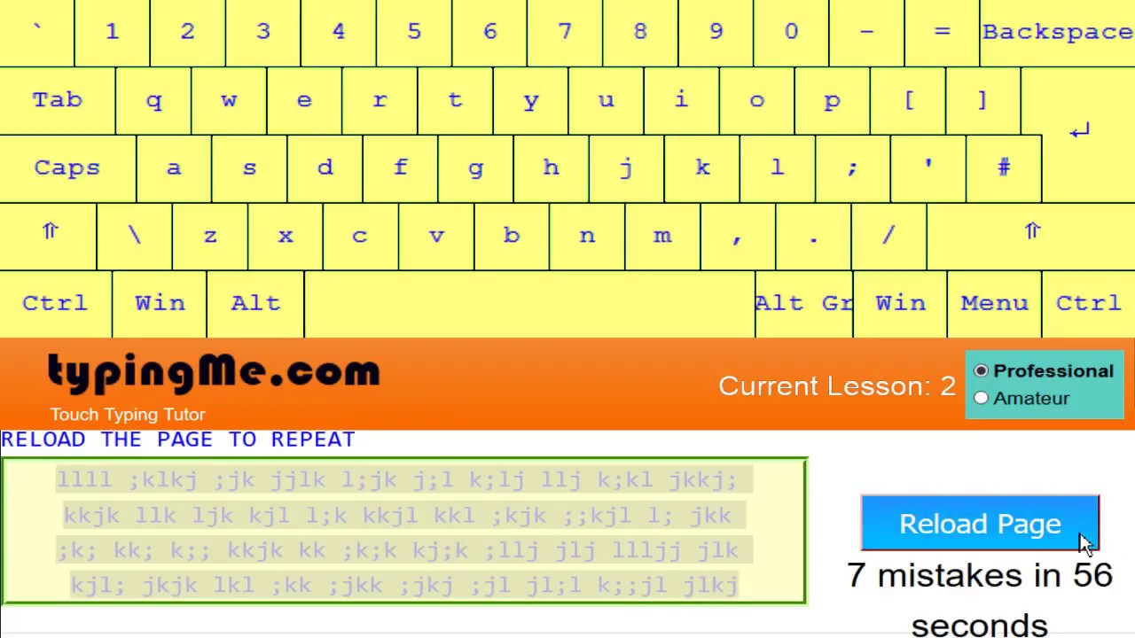 Learning To Touch Type #4 - YouTube