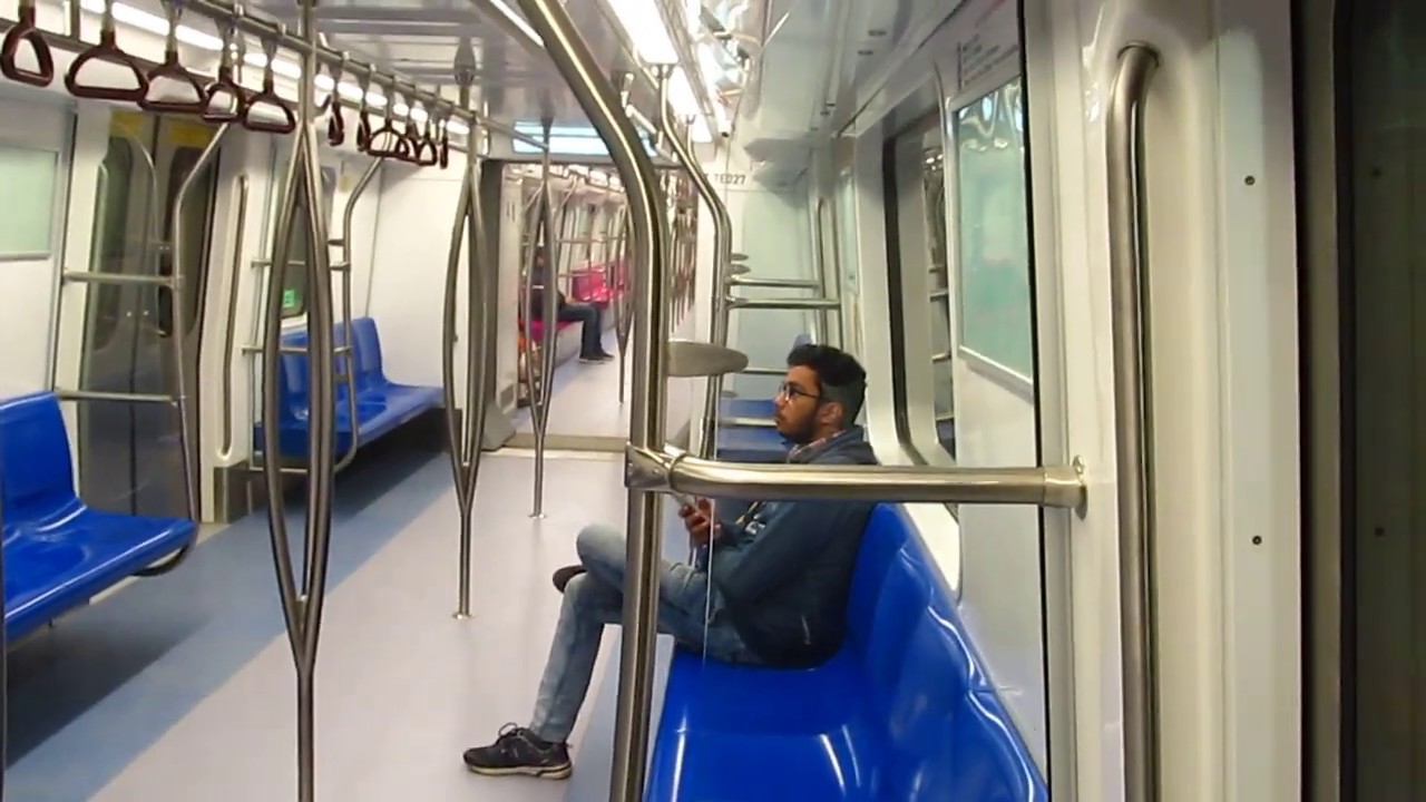 Delhi Metro's brand new Pink Line - YouTube