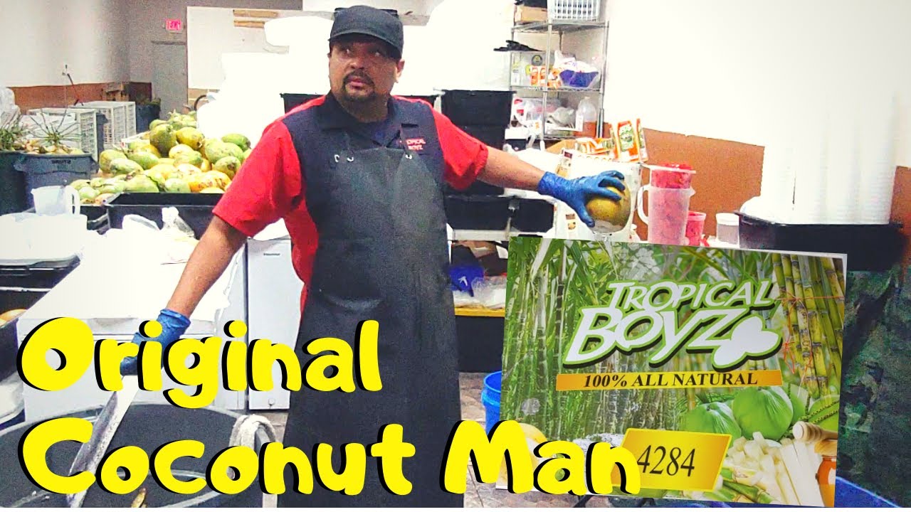 South Florida's Original COCONUT MAN @Tropical Boyz Coconut Shoppe In ...