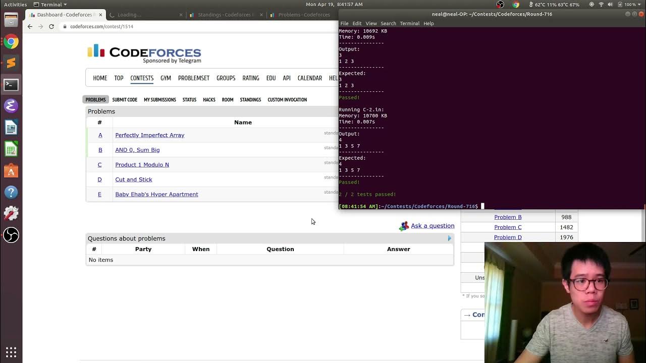Winning Codeforces Round #716 (Div. 2) w/ solutions - YouTube
