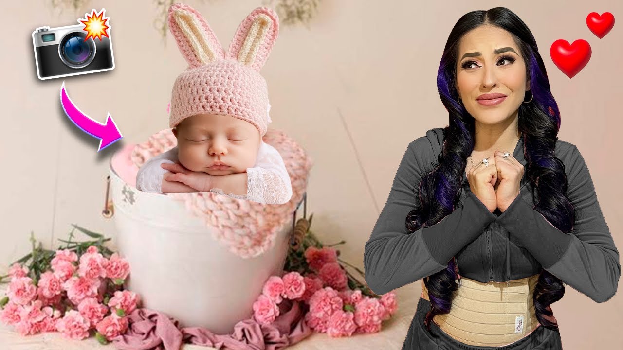 LA PRIMERA SESIÓN DE FOTOS DE RECIÉN NACIDA DE NASYA 🥹💗 *Lloramos ...