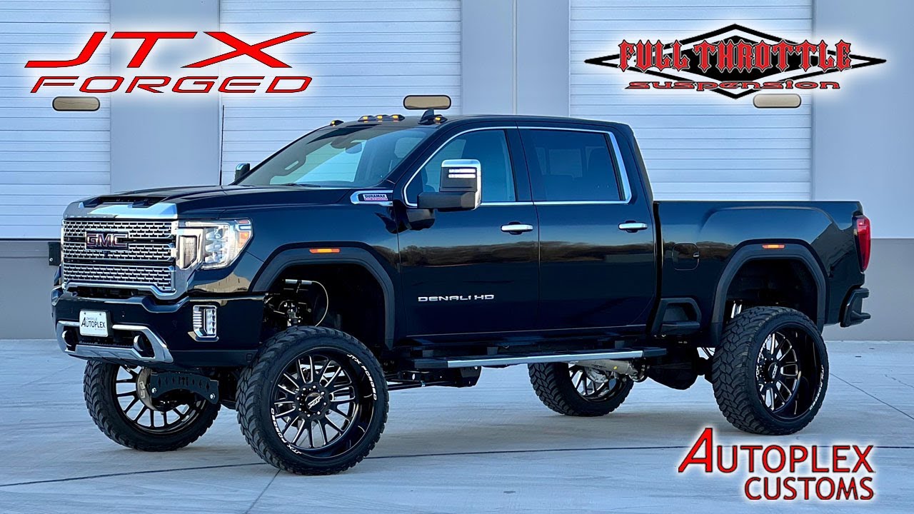 2023 GMC 2500HD ON 26" JTX FORGED WHEELS AND A 7"-9" ADJUSTABLE FULL ...