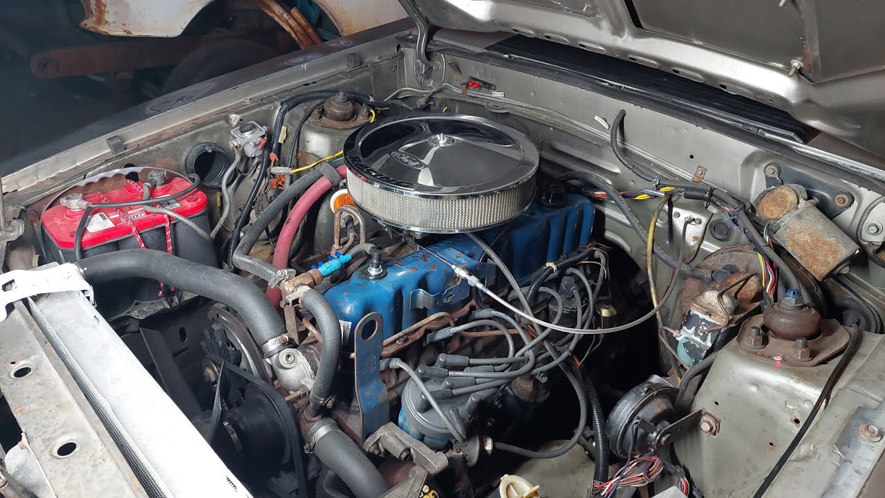 The 2 barrel conversion from beginning to end 81 mustang 200 inline 6 ...