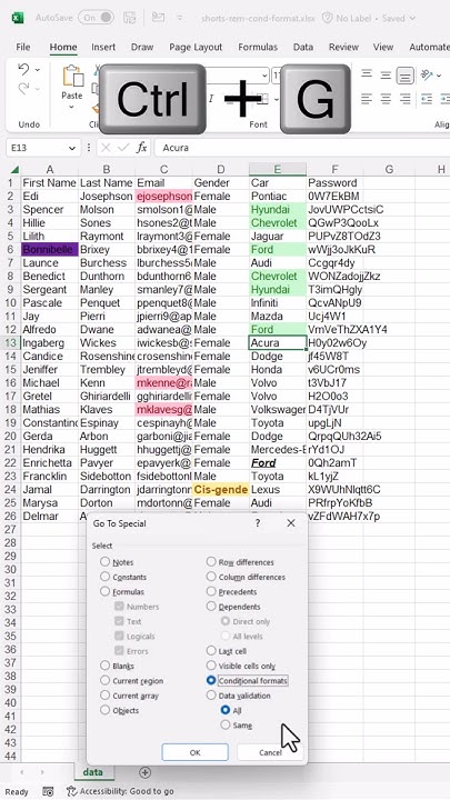 Find Cells with Conditional Formatting - Excel #Shorts - YouTube