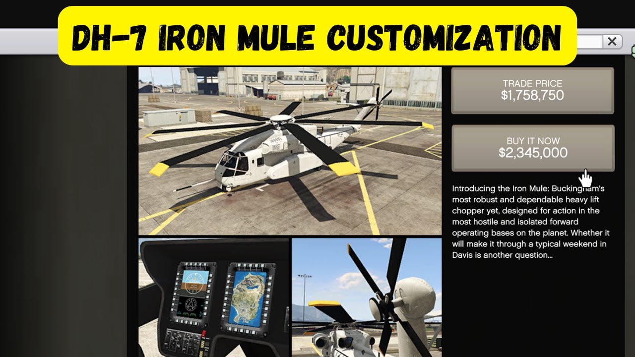 GTA Online: DH-7 Iron Mule Customization and Free Roam Exploration ...