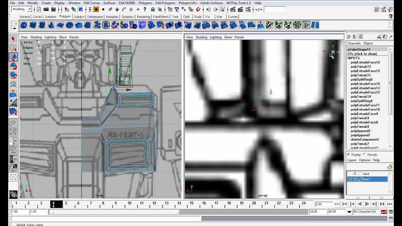 Modelling gundam 07 Torso - YouTube
