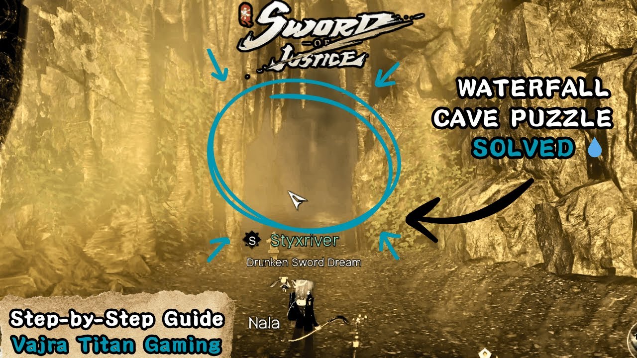 Sword of Justice – Waterfall Cave Puzzle Guide | Seeking & Exploring ...