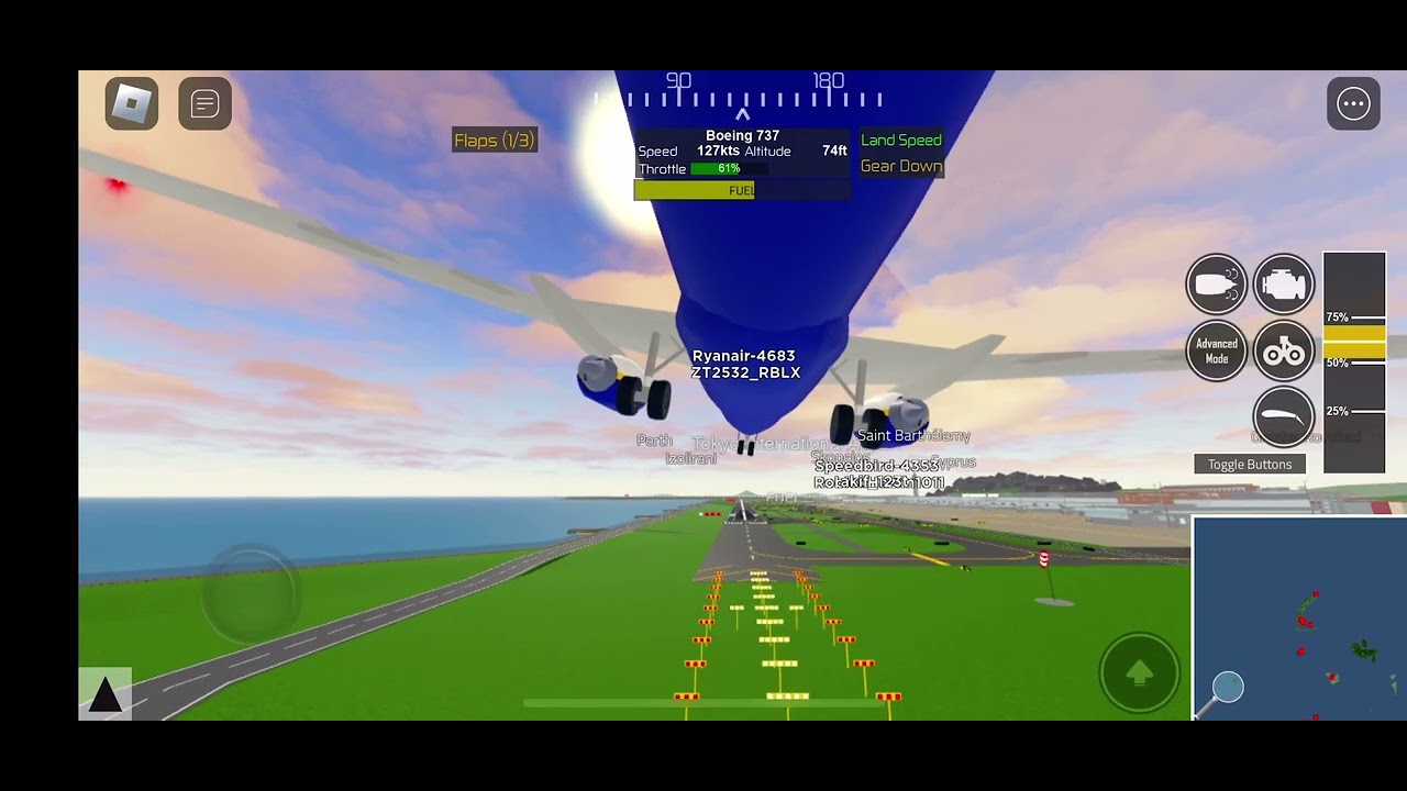 RyanAir B737 Very epic hard landing in Roblox PTFS! - YouTube