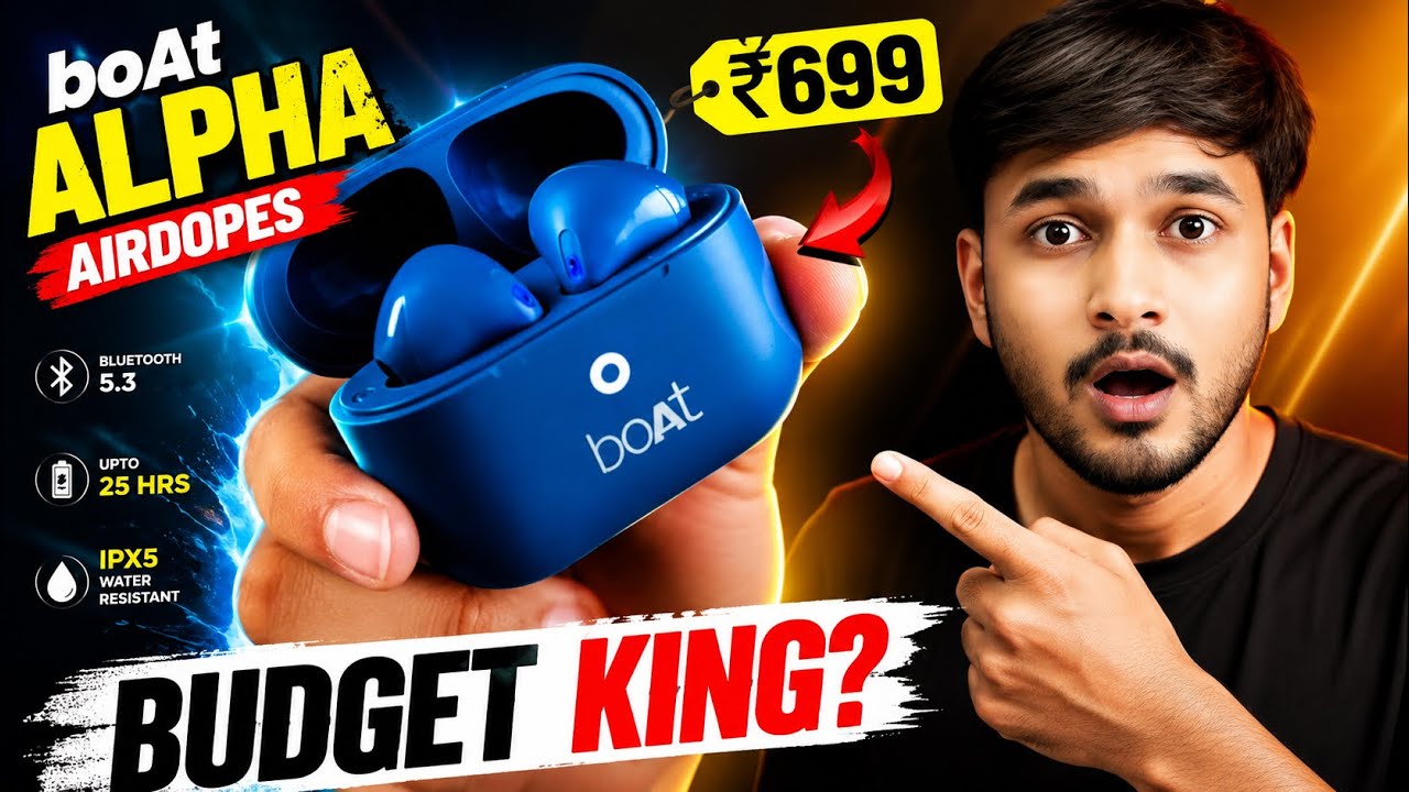 Boat Airdopes Alpha Unboxing | Best Airbuds in Budget | Unboxing ...