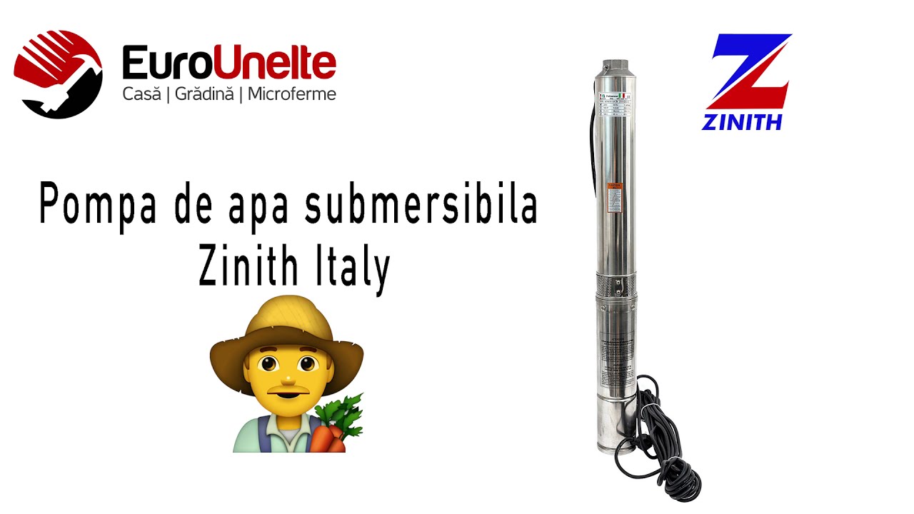 POMPA DE APA SUBMERSIBILA ZINITH ITALY - YouTube