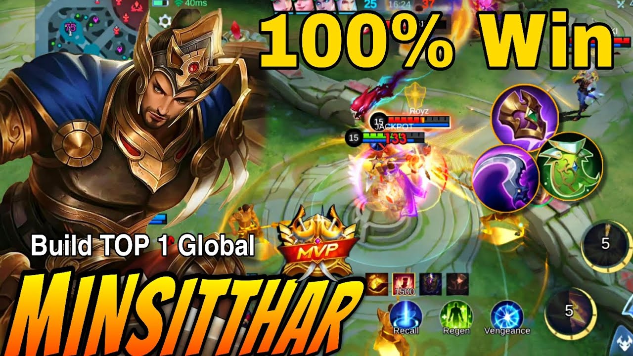 MINSITTHAR BEST BUILD 2024 | Crazy LifeSteal 100% IMMORTAL - Build Top ...