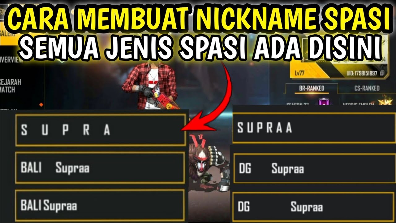cara-membuat-nickname-spasi-cara-membuat-nickname-ff-keren-youtube