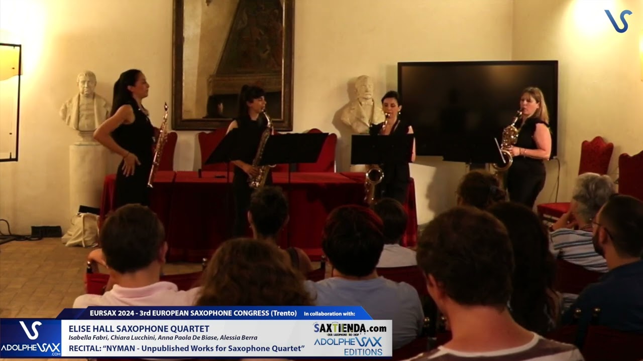 EURSAX 2024: Elise Hall Saxophone Quartet plays The Upside-Down Sax ...