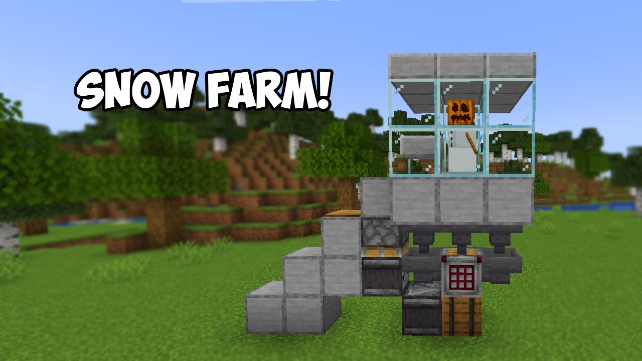 Minecraft: Snow farm! - YouTube