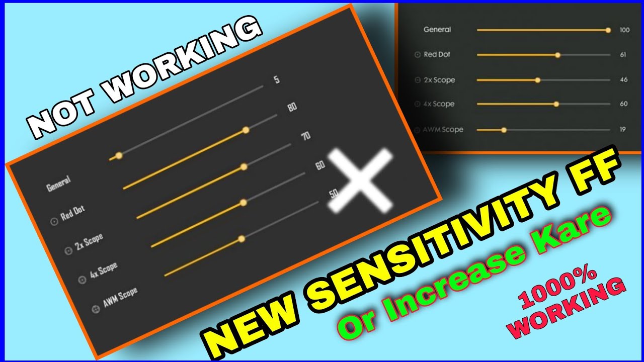 How To Increase FF SENSITIVITY FF Ki Sensitivity 2GB,3GB,4GB | Kaise ...