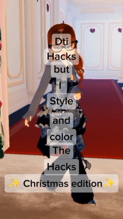 Dti hacks but I style and color them as well! (Winter/Christmas edition ...