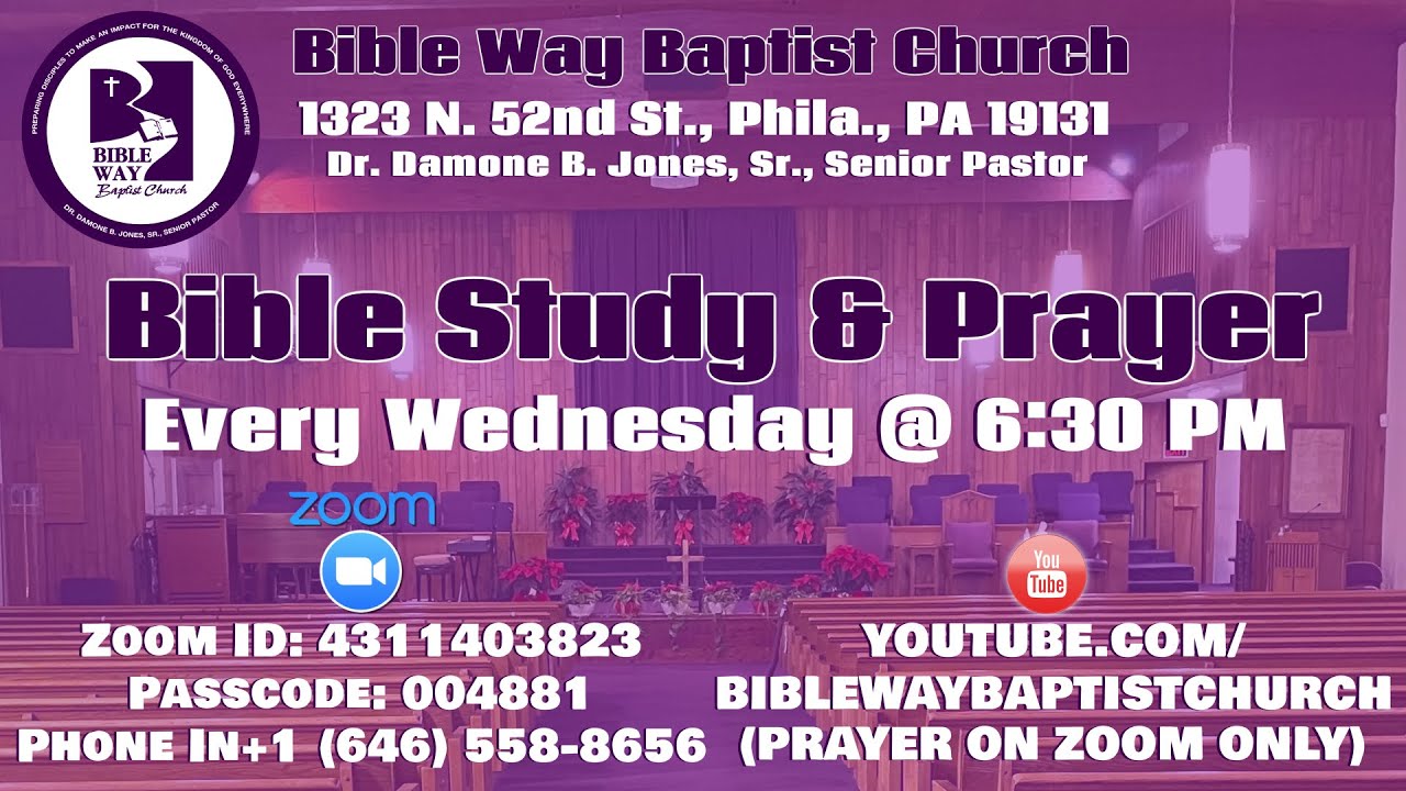 Bible Way Baptist Church Bible Study - YouTube