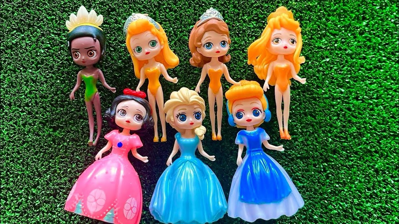 ASMR Unboxing Mattel Disney Princess Spin & Revala Surprise Dolls ...