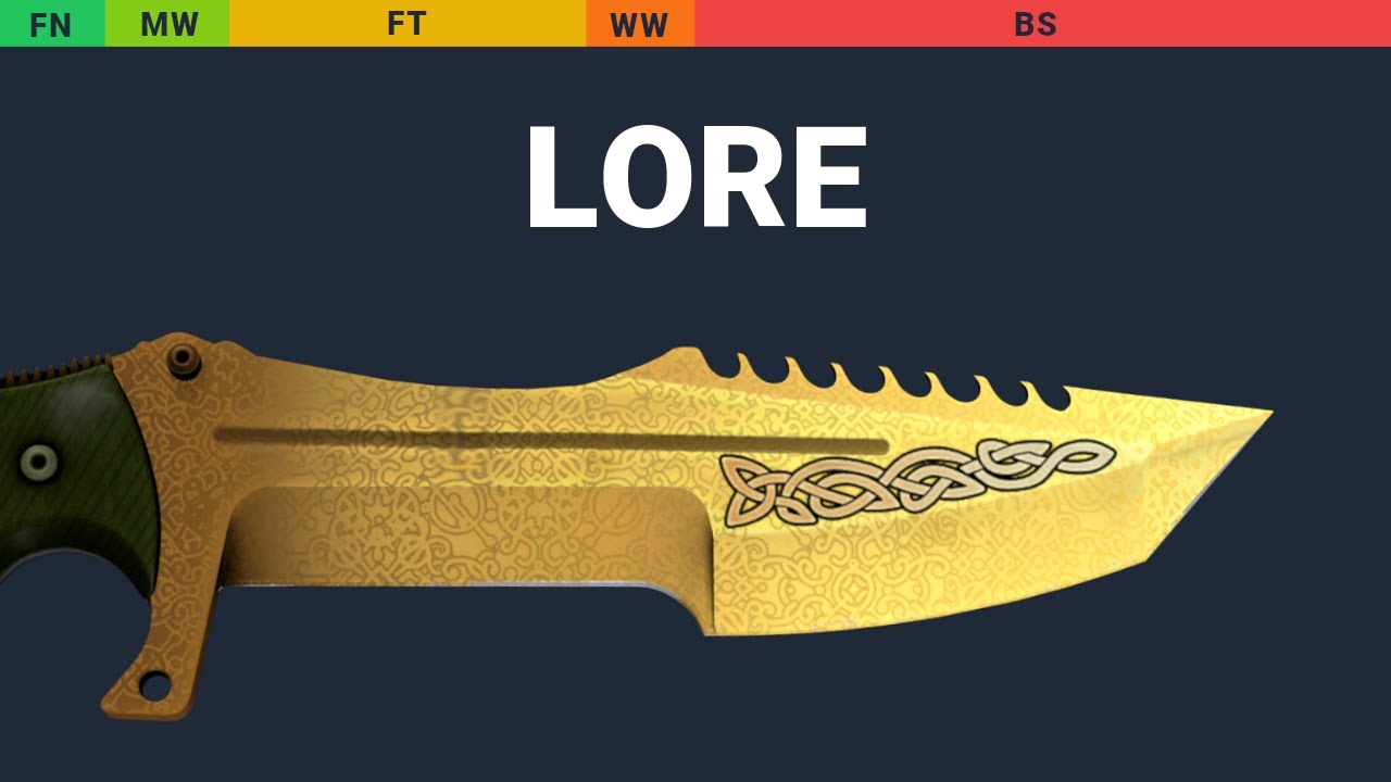 Huntsman Knife Lore - Skin Float And Wear Preview - YouTube