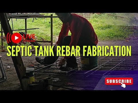 Septic Tank Steel Reinforcement Fabrication Live | Construction # ...
