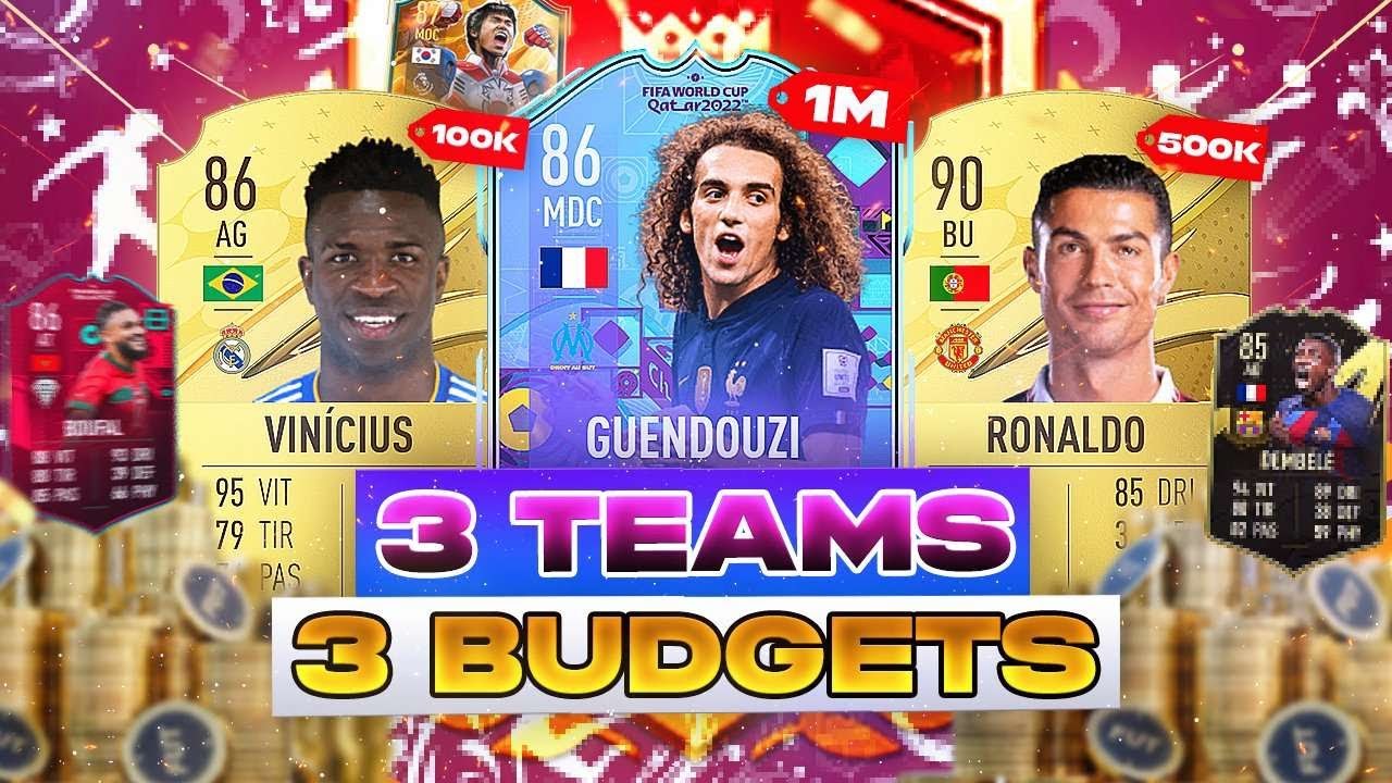 LES 3 MEILLEURES ÉQUIPES sur FIFA 23 avec 100K, 500K & 1M ! - YouTube