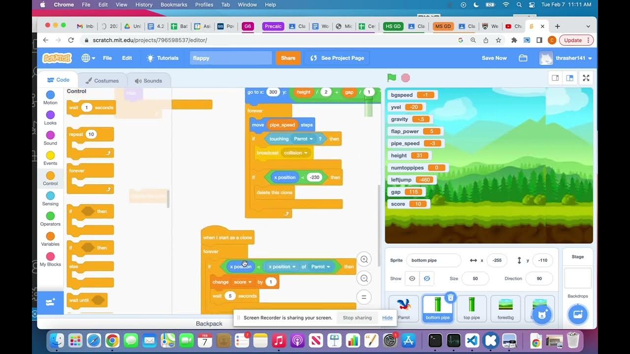 Flappy Bird: Top and Bottom Pipes Together - YouTube