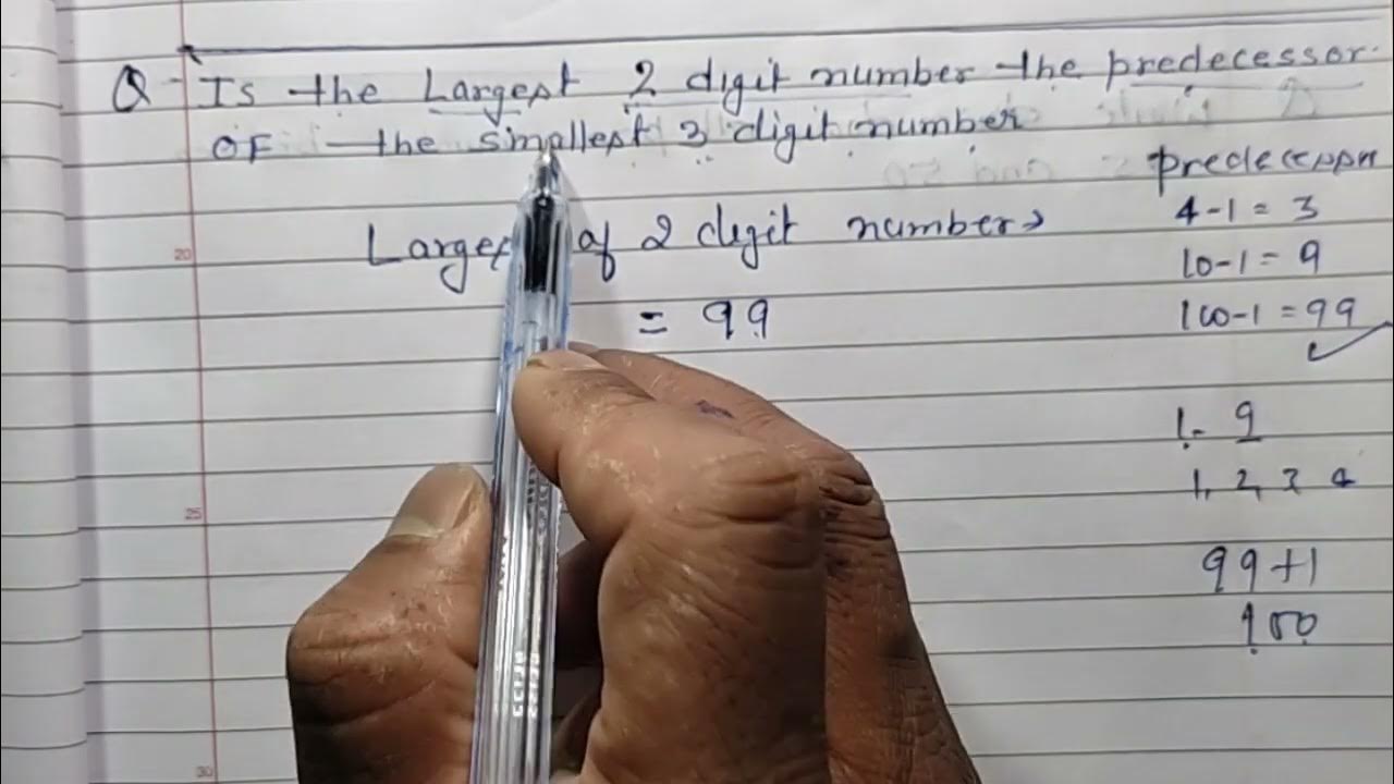 Is The Largest 2 Digit Number The Predecessor Of The Smallest 3 Digit is-the-largest-2-digit-number-the-predecessor-of-the-smallest-3-digit