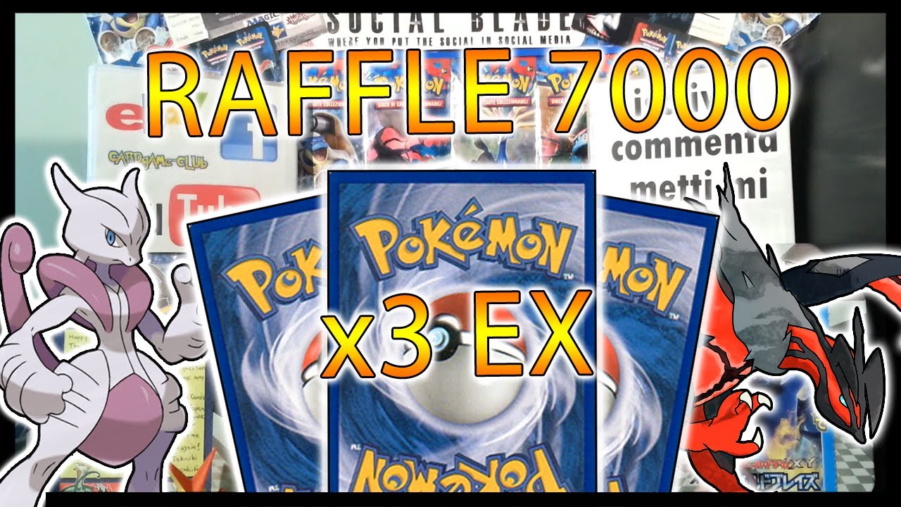 Super Raffle Pokemon per i 7000 Iscritti (x3 EX) - YouTube