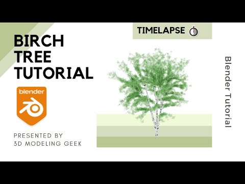 Blender Tutorial: Birch Tree | 3D Modeling and Rendering/Texturing ...