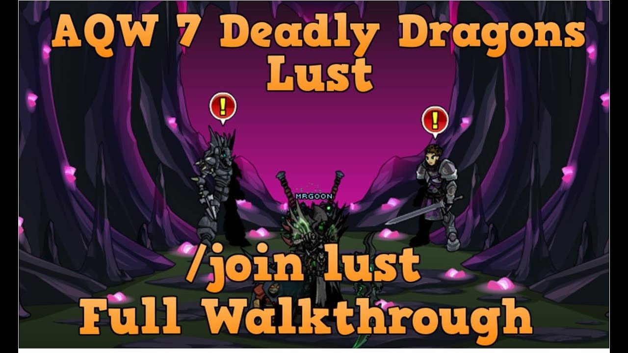 AQW /join lust Full Walkthrough | Galanoth's Quests - YouTube