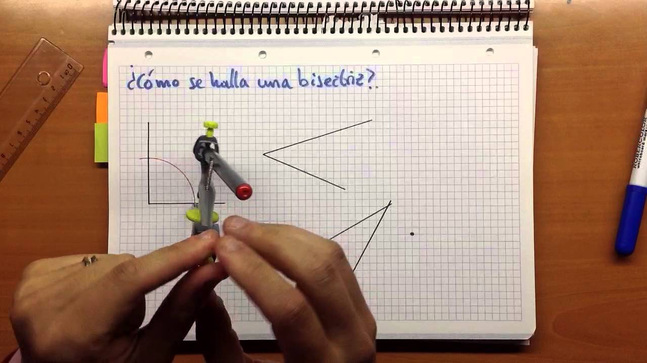 02 VIDEO Construcción de la bisectriz de un ángulo - YouTube