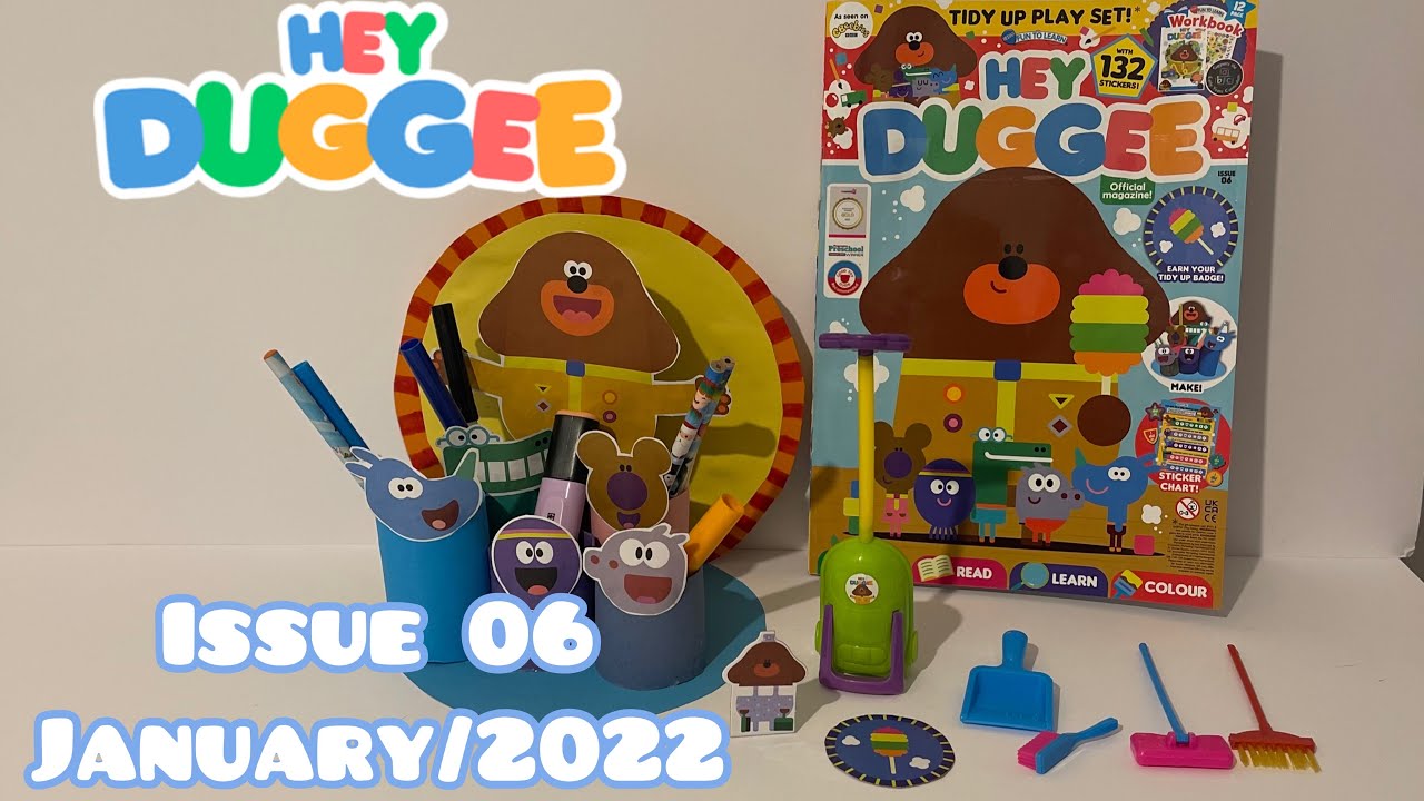 Hey Duggee magazine with tidy up play set !! 🤭😜 - YouTube