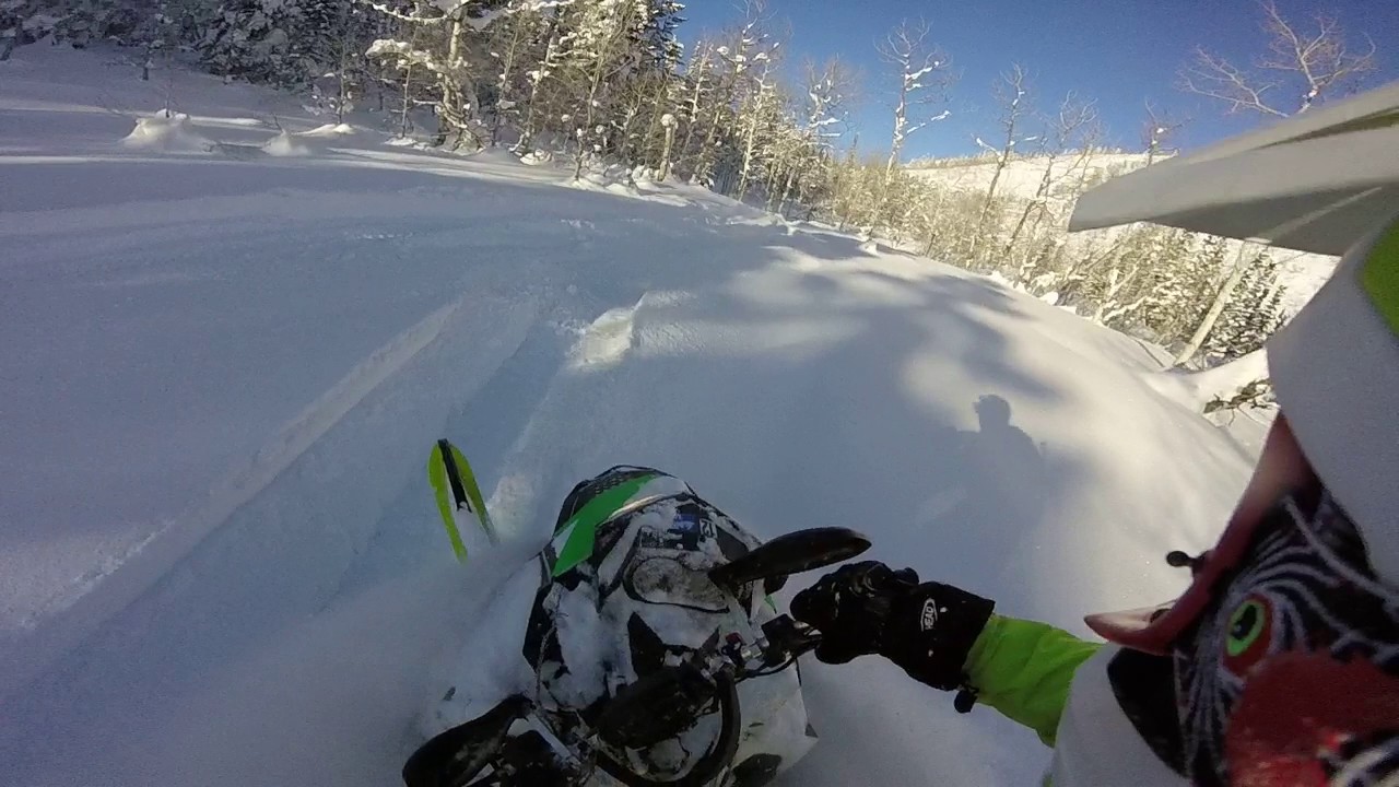 snowmobiling deep powder tonys grove 1 - YouTube