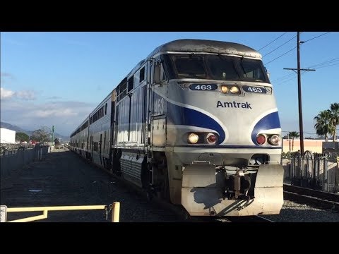The Best Of Amtrak Surfliner F59PHI Locomotive 463 - YouTube
