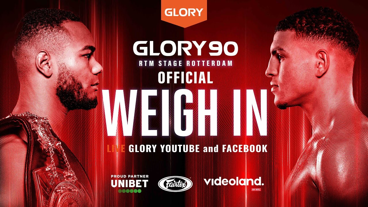 GLORY 90 Official Weigh In - YouTube