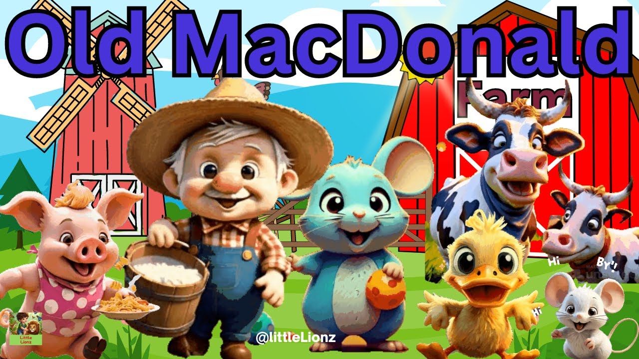 Old MacDonald Had a Farm | Nursery Poem and Rhyme Song for Kids | Fun ...