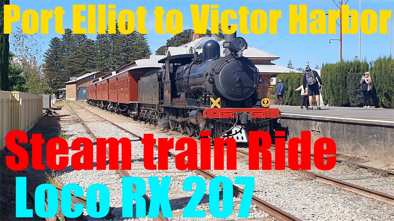 SPECTACULAR STEAM TRAIN RIDE ALONG A BEAUTIFUL BEACH IN AUSTRALIA - YouTube