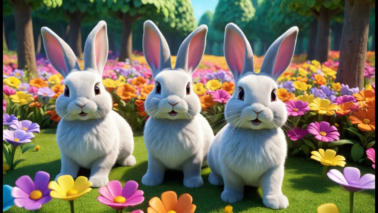 The Bunnies Go Hopping | Fun Bunny Song for Kids | Playful Hopping ...