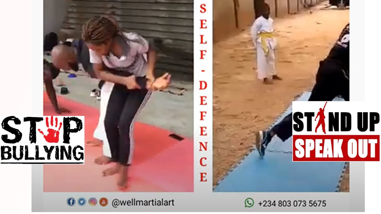 Anti-bullying self-defence techniques - protect yourself - YouTube