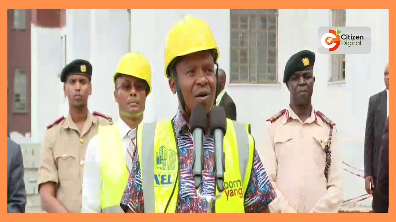 DP Kindiki inspecting the ongoing works at Mukuru Affordable and Social ...
