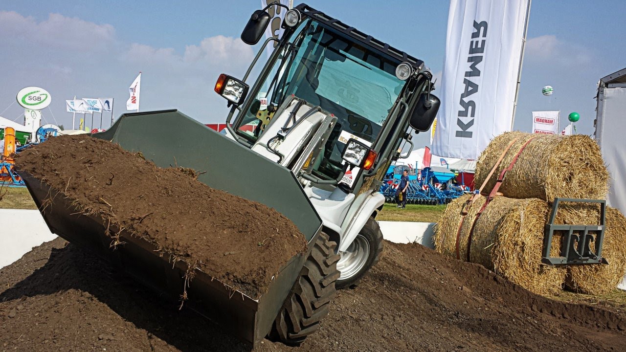 Test ładowarki Kramer KL 12 [wheel loader Kramer KL 12] - YouTube