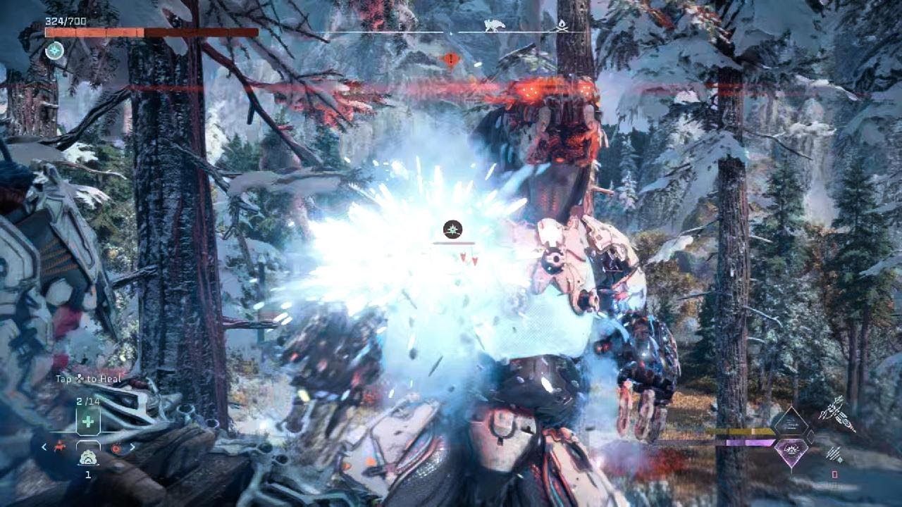 Horizon Forbidden West - Farming Frostclaw Sac Webbing - YouTube
