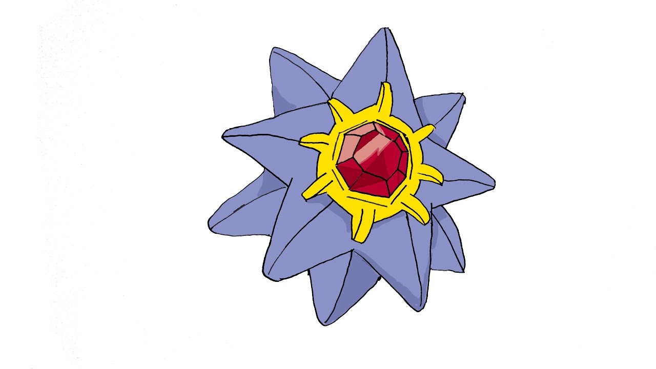 How To Draw Starmie (POKEMON) - YouTube