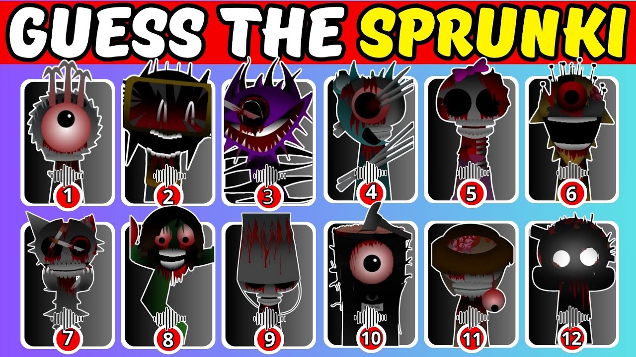 🔊 Guess The Phase 1, 2, 3, 4, 5, 6 & 7 Sprunki Characters By Their ...