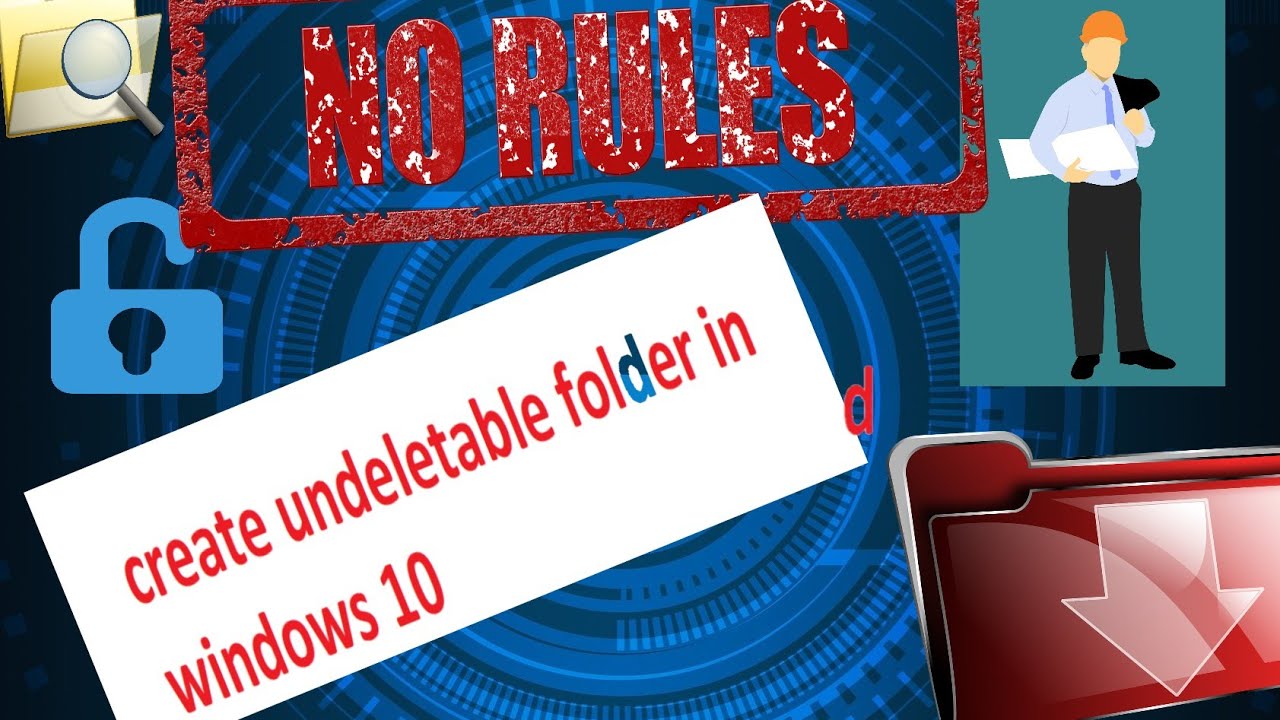 How To Create Undeletable Folder In Windows 10 Using Command Prompt Youtube