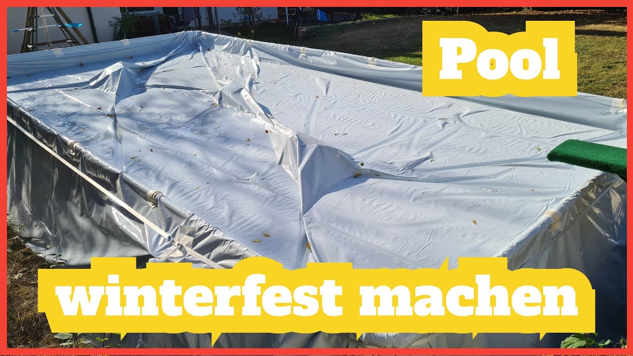 Pool Winterfest Machen Styropor