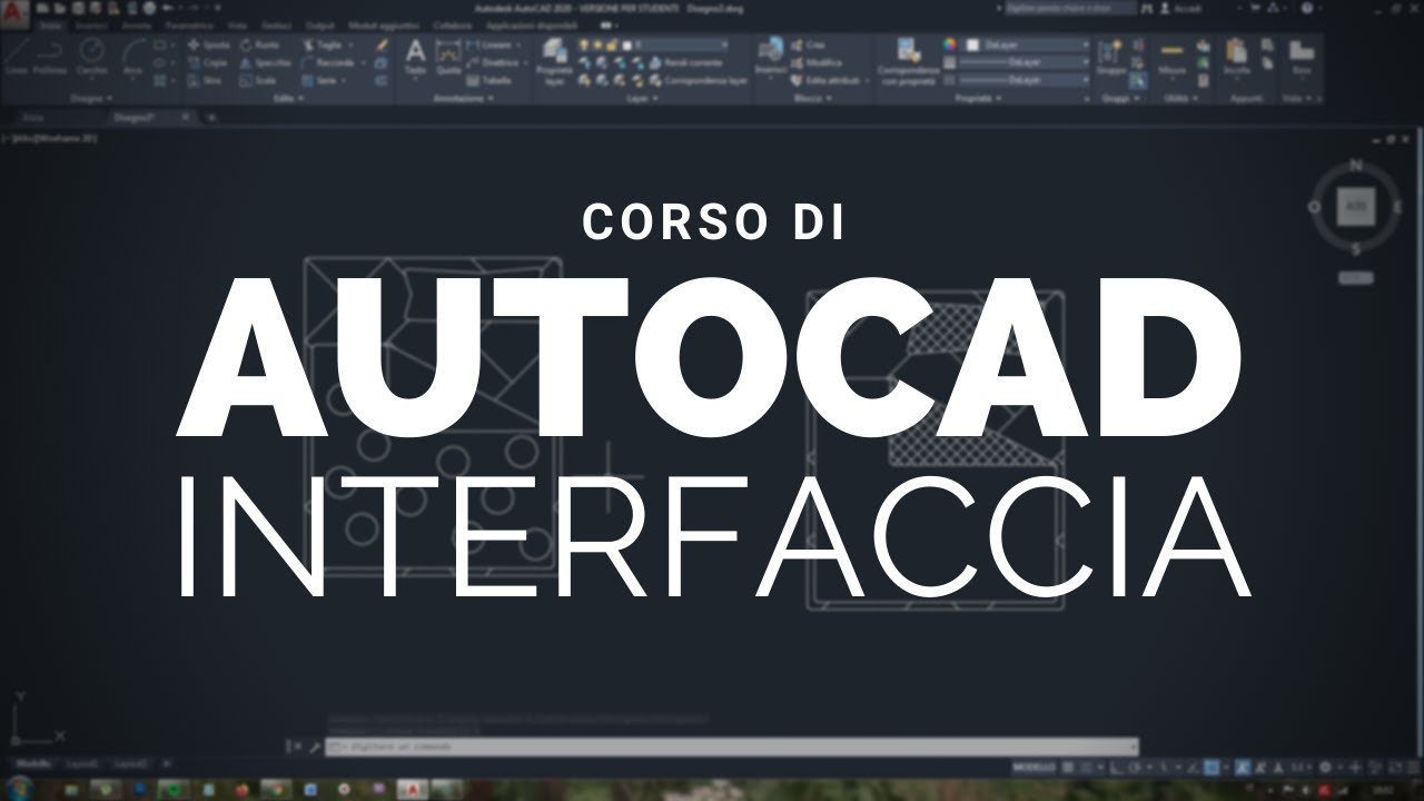 AutoCAD: L'interfaccia - YouTube