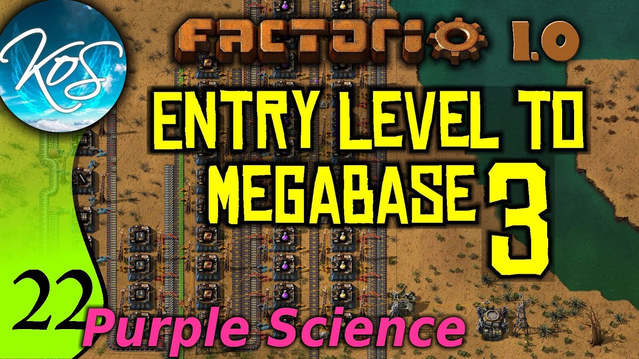 Factorio 1.0 Entry Level to Megabase 3, Ep 22: PURPLE SCIENCE ...