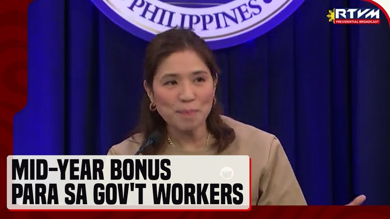 Mid-year bonus para sa gov't workers, matatanggap simula May 15 - YouTube