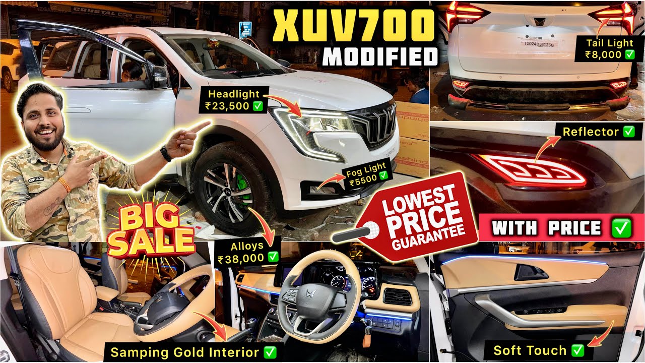 2024 Xuv700 MX Base to Top Modification Xuv700 Base Model Modified ...